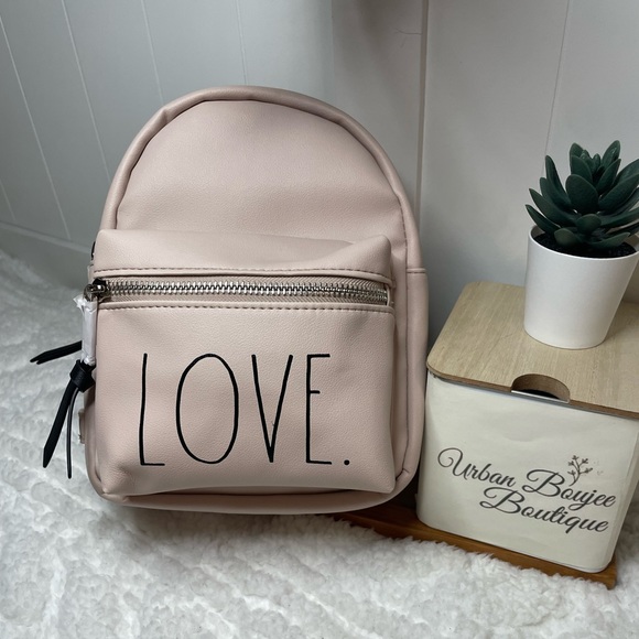 Rae Dunn | Bags | Rae Dunn Love Minismall Convertible Backpack In Blush ...
